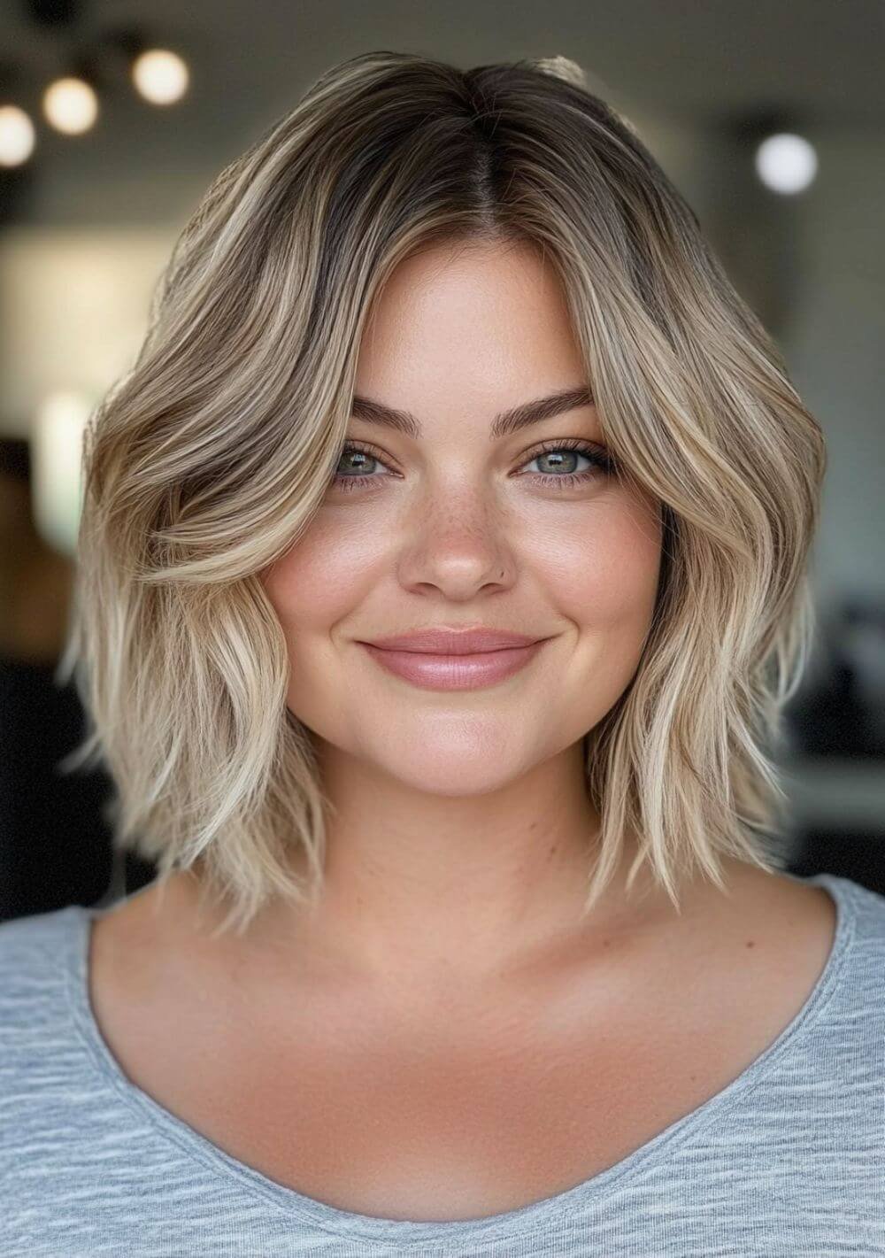 15+ Best Medium Length Haircuts For Chubby Faces – Style Done Right